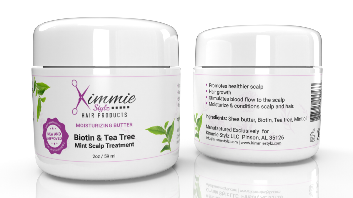 Biotin & Tea Tree with Mint Scalp Treatment (2oz.) – Kimmie Stylz